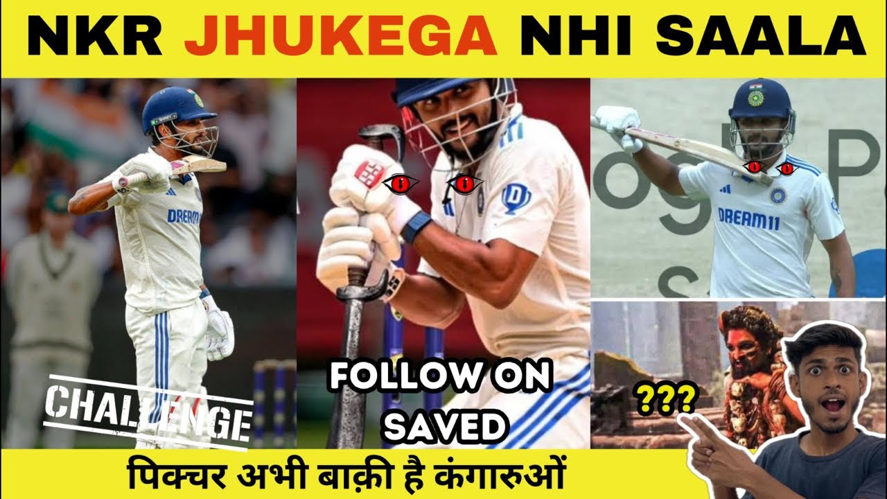 Nitish Kumar Reddy Century Coming | India Saved Follow On | Ind Vs Aus ...