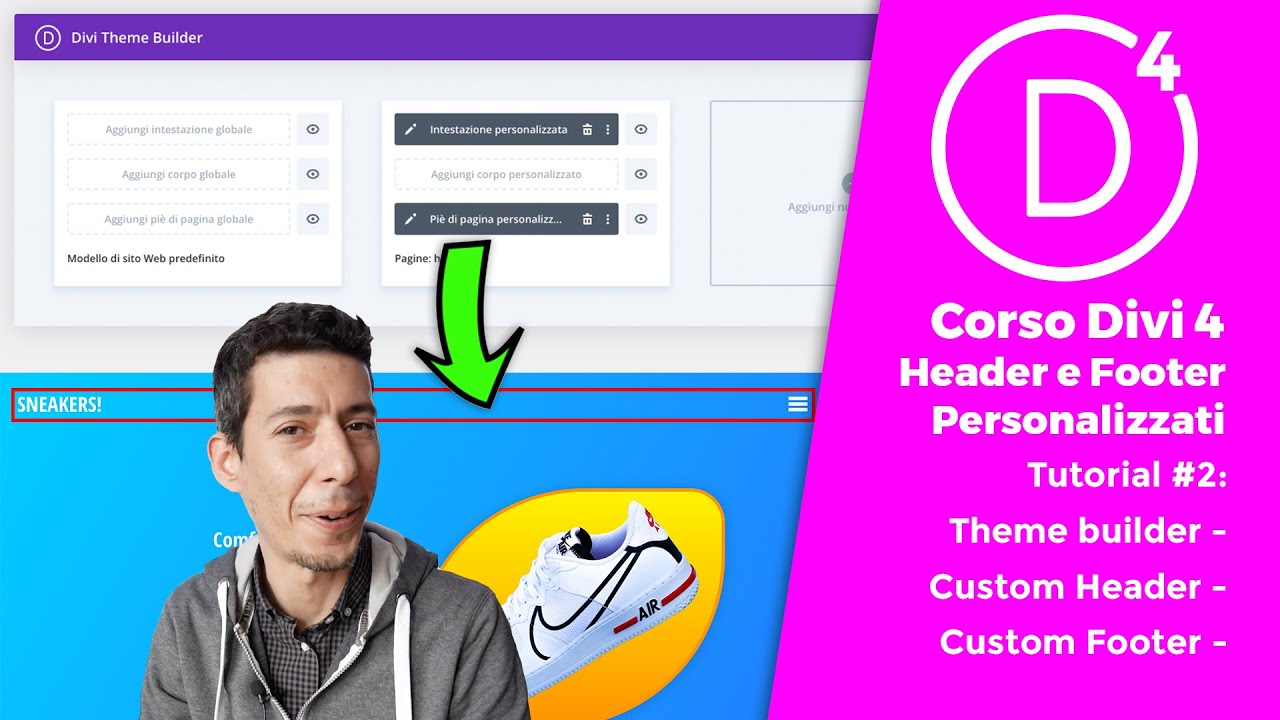 Tutorial Divi 4 - Lezione 2: Menu a schermo intero con il Generatore di ...