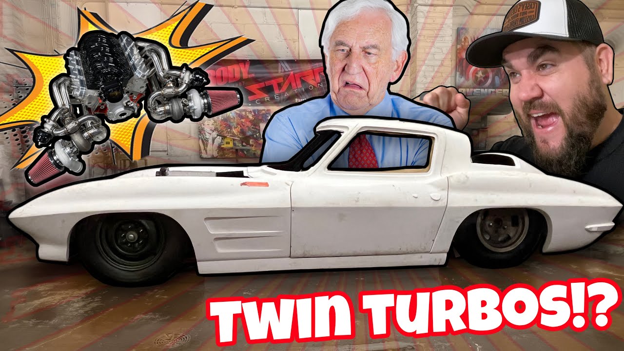 THE BADDEST CORVETTE BUILD EVER GETS TWIN TURBOS! HOT ROD C2 BUDGET ...