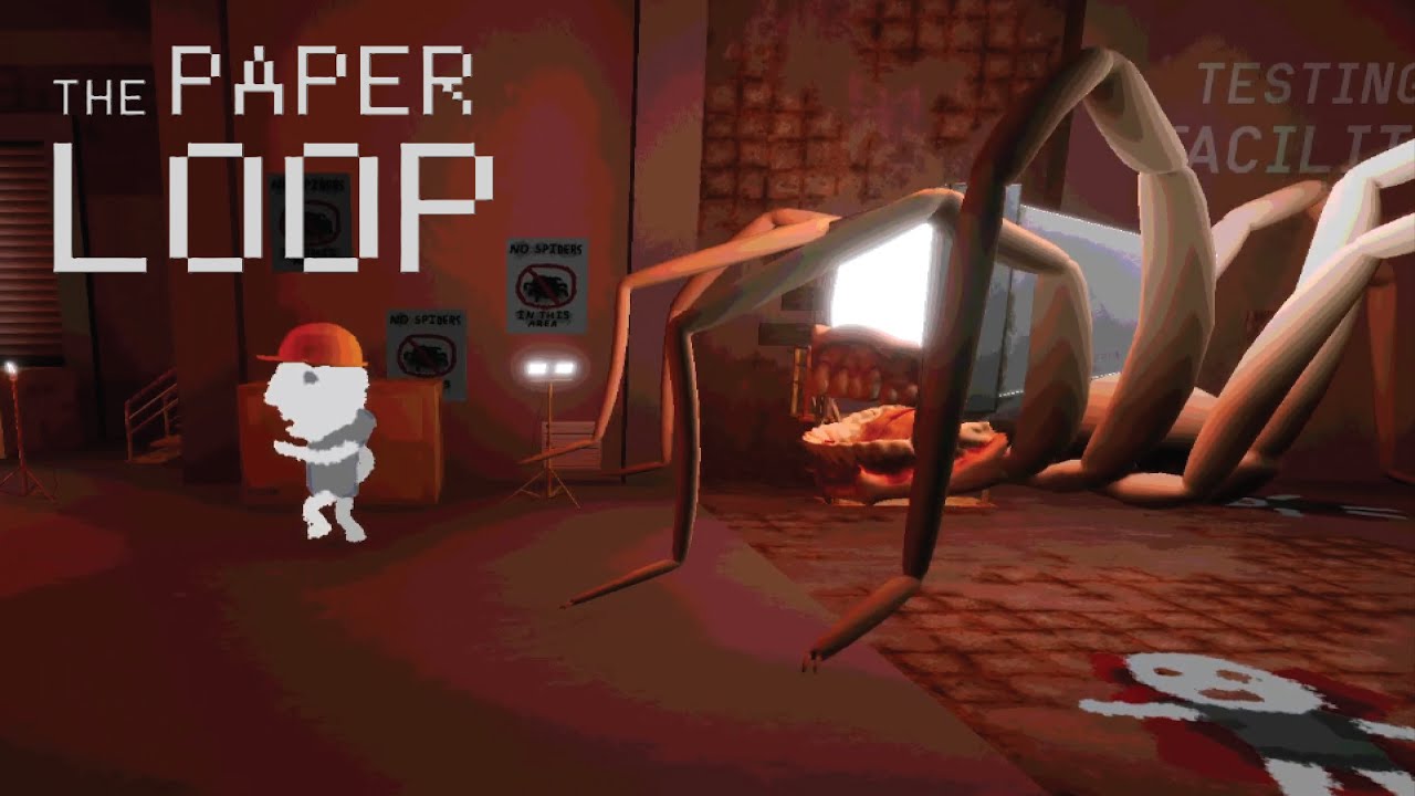 [THE PAPER LOOP : DEMO] A Monster Broke Out Of Their Cell, I NEED TO ESCAPE!! | FULL GAME - YouTube