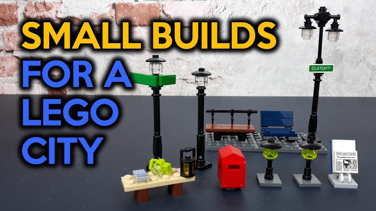 Small Builds for a Custom LEGO City Including Xtra Streetlamps (40312 ...