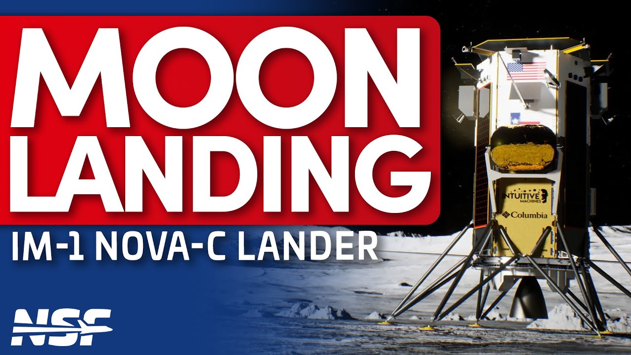 Nova C (IM-1) Lands on the Moon - YouTube