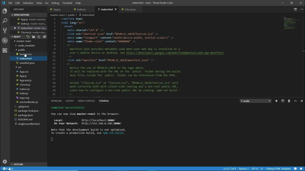 React Crash Course | 19 Components Nesting Part 1 - YouTube
