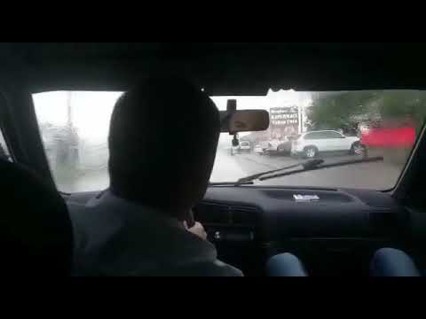 Silecekleri bozuk araç ile kaza anı