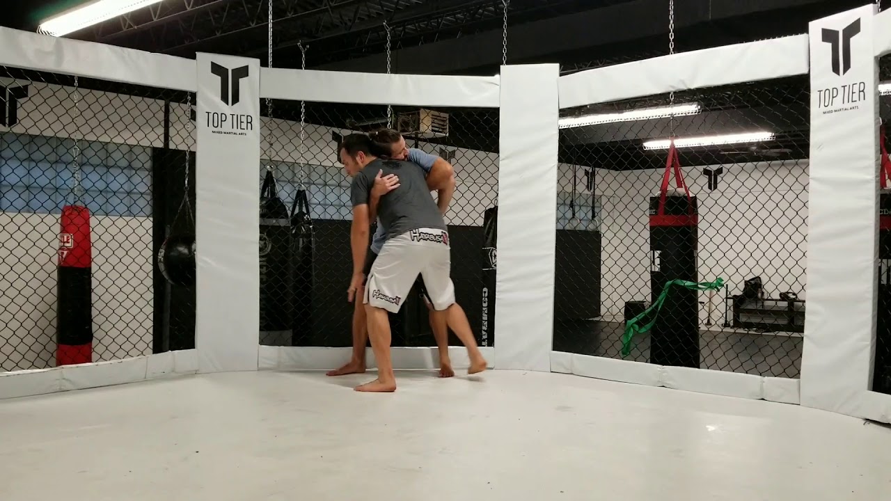 Single Leg on Cage for MMA - YouTube