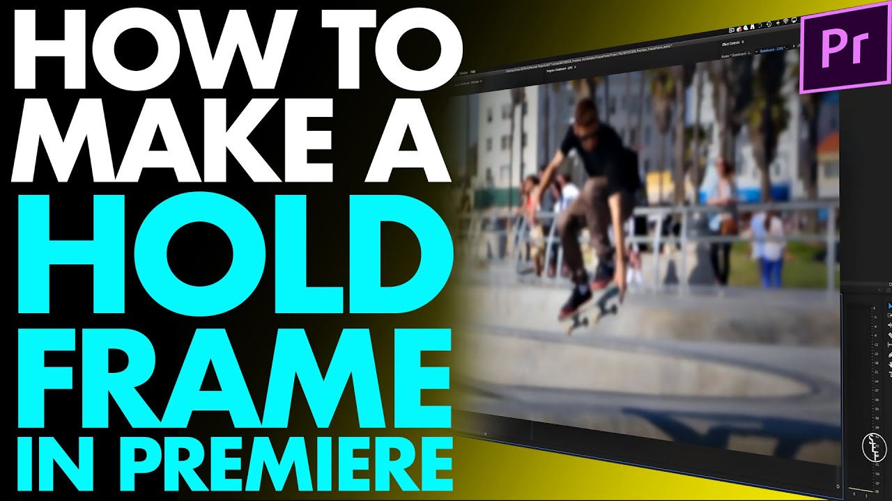 HOW TO MAKE A HOLD FRAME [IN PREMIERE PRO] // CREATE A VIDEO FREEZE ...