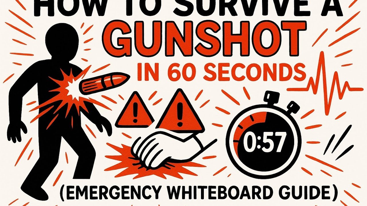 “How to Survive a Gunshot in 60 Seconds (Emergency Whiteboard Guide ...