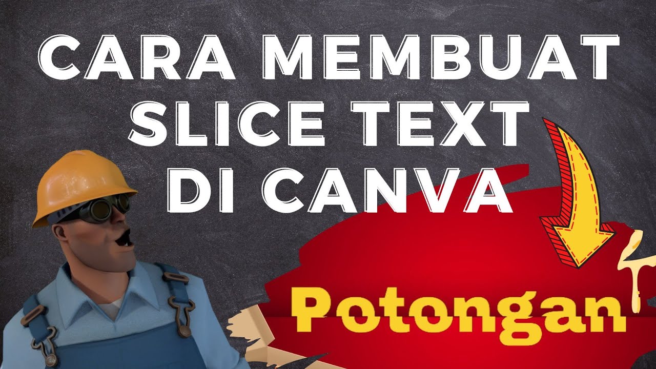 Cara membuat slice text di canva | canva tutorial for beginners - YouTube