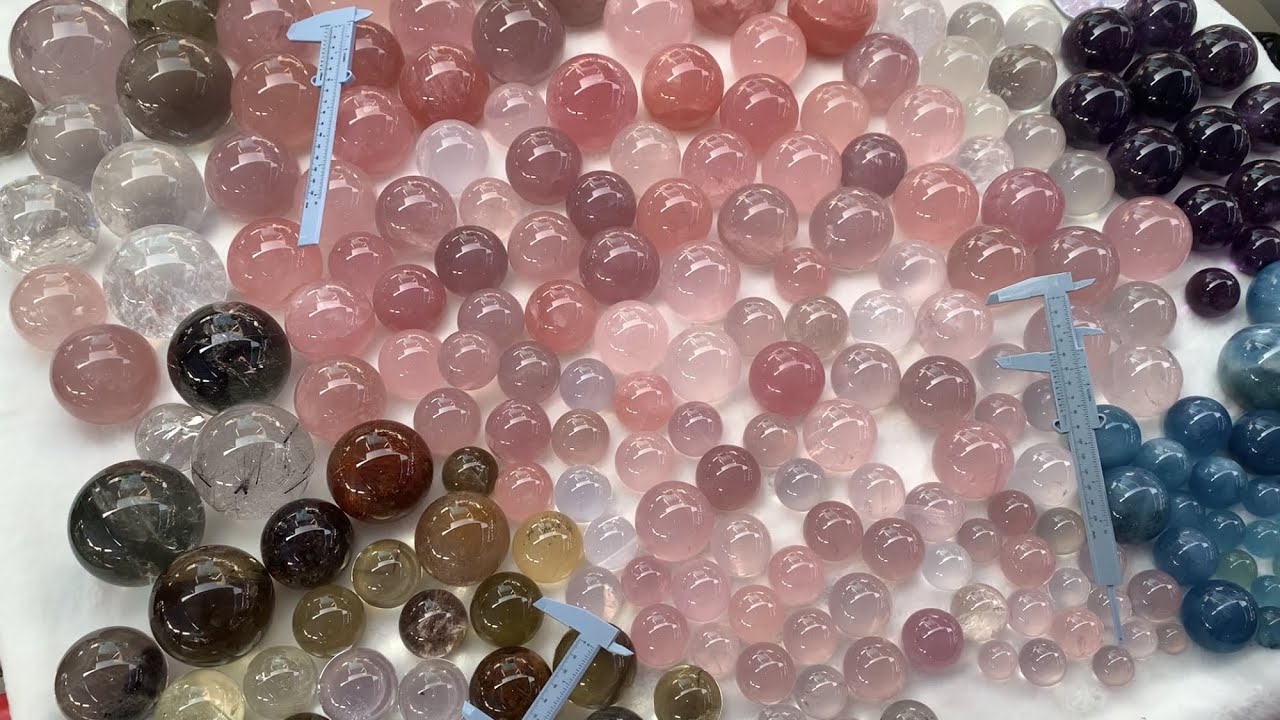 9 different types of beautiful crystal balls💎 - YouTube