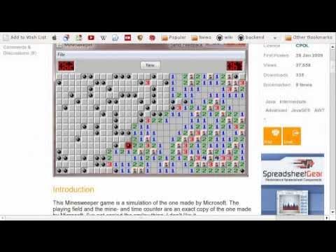 Writing MineSweeper in 10 minutes - YouTube