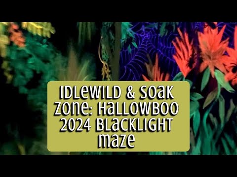 (NO SOUND) Idlewild Hallowboo 2024 Jumpin’ Jungle Blacklight Maze - YouTube