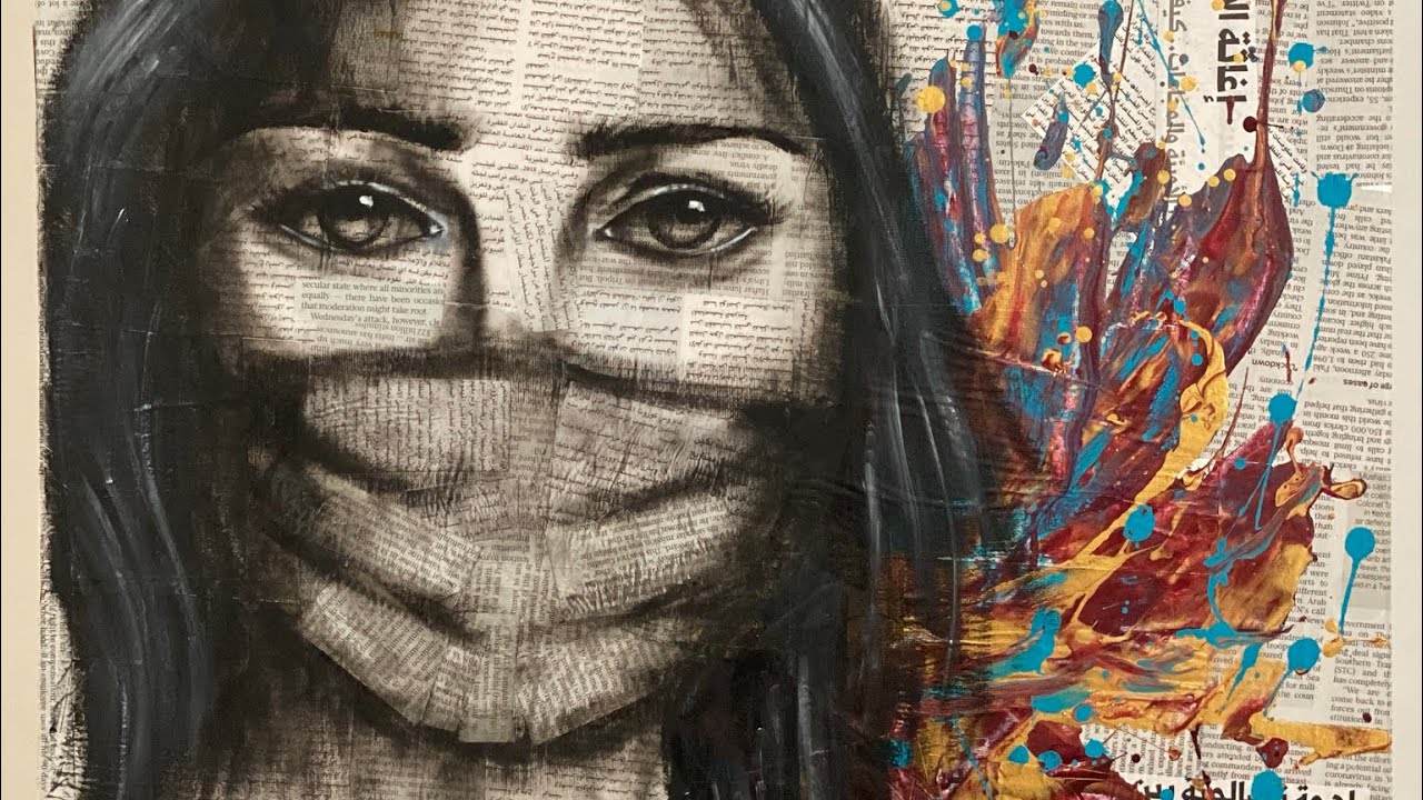 Making of my artwork (Behind The Mask) - YouTube