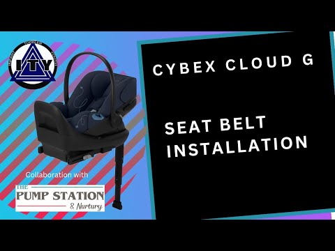 Seat Belt Installation, Cybex, Cloud G Lux Base - YouTube