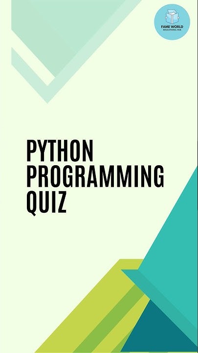 Check your coding skills now😱| Python programming quiz @FAMEWORLDEDUCATIONALHUB #quiz #ytshort ...
