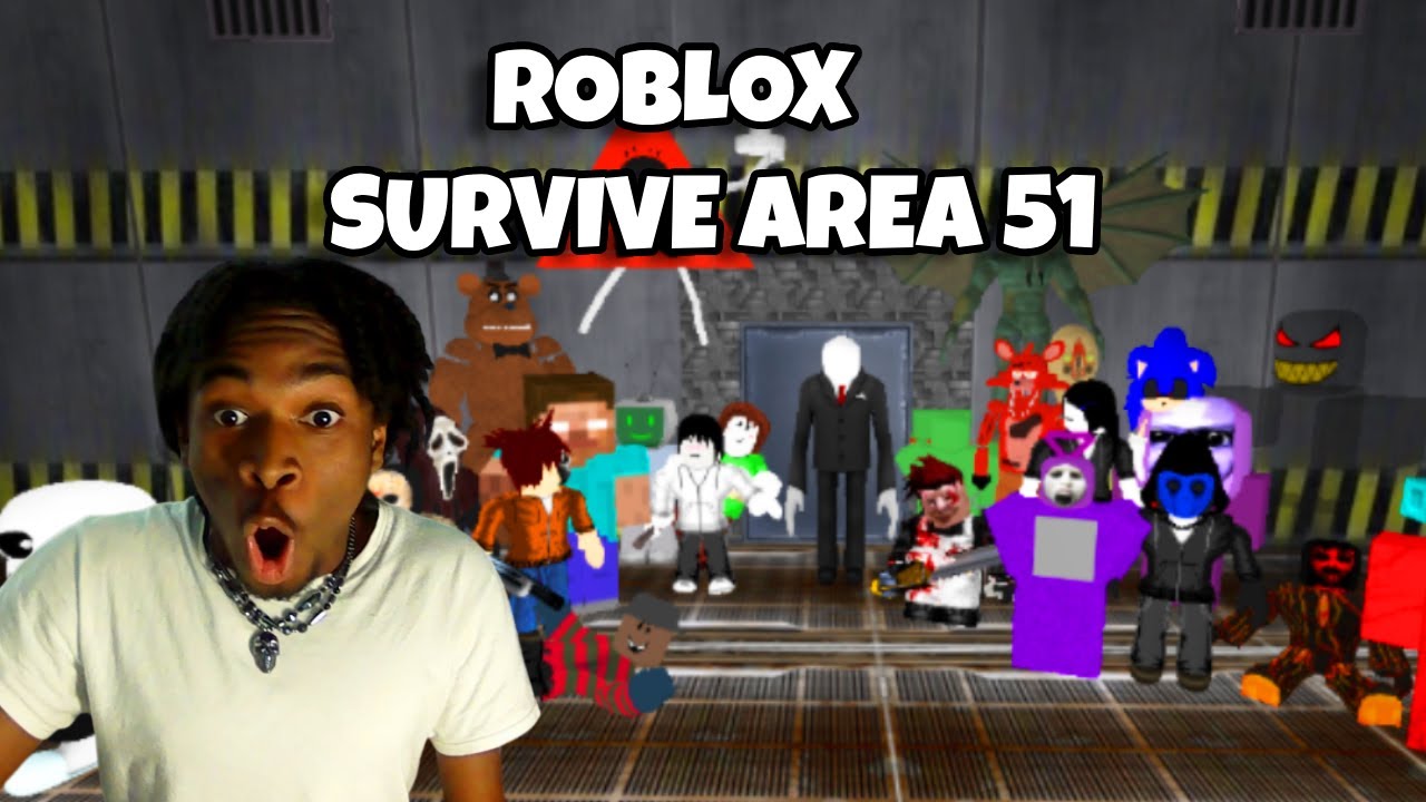 CAN YOU SURVIVE THE KILLERS IN ROBLOX?!?!?! | Roblox Survive Area 51 ...