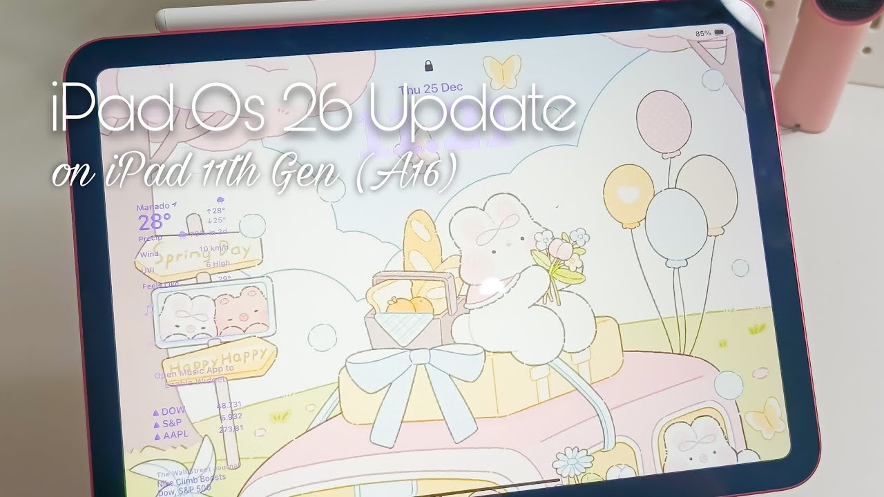 Ipad Os 26 Update on Ipad 11th Gen (A16) - YouTube