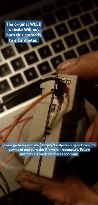 WLED on M5Stack Cardputer, esp32-S3, recompiled edition, go to cardputer.blogspot.com to try it ...