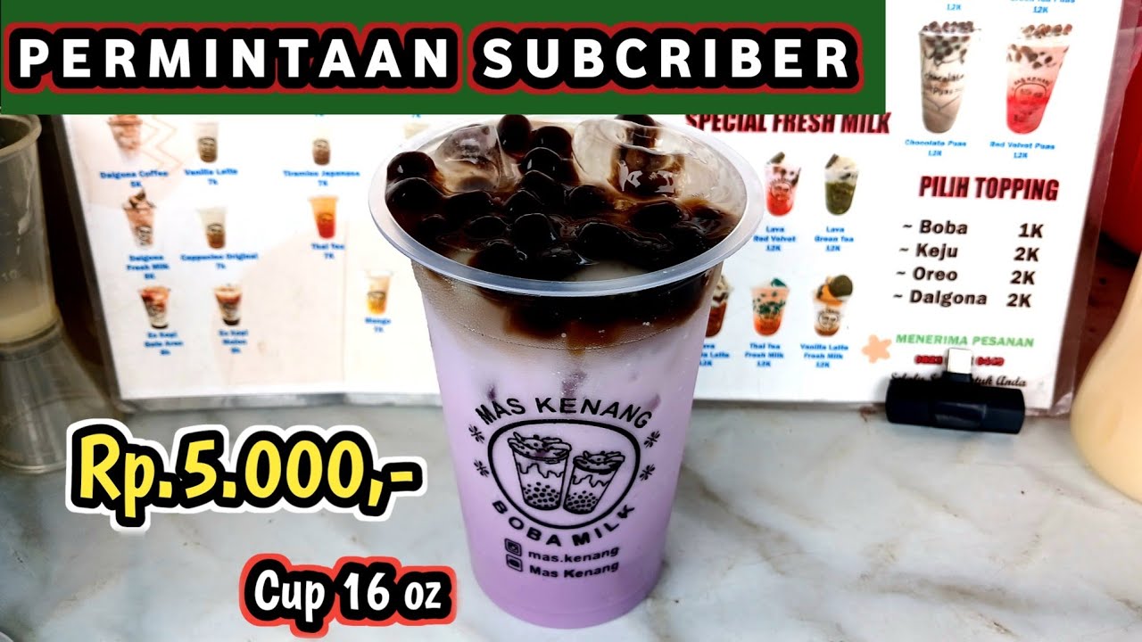 ide jualan minuman kekinian || es kekinian 5000 an - YouTube