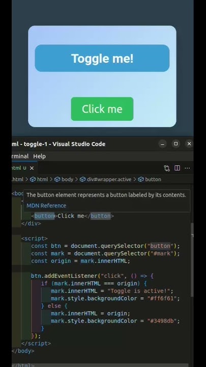 Магия Toggle в JavaScript | Быстрый Урок для Новичков - YouTube