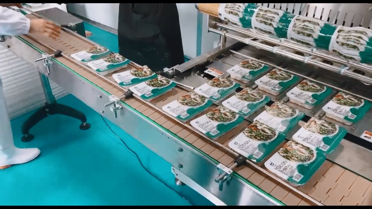 seafood,fish fillet,meat tray roll film heating sealing packing machine ...