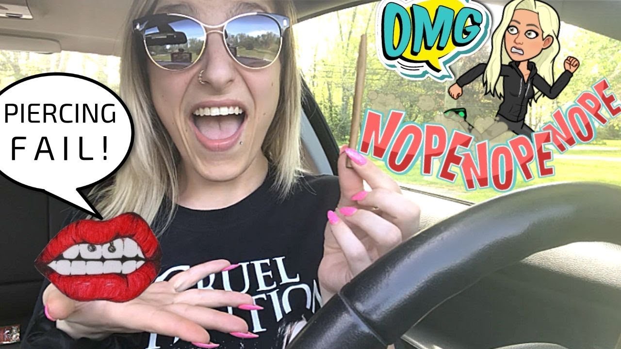 GETTING A NEW PIERCING WHILE HIGH | (EPIC FAIL) - YouTube