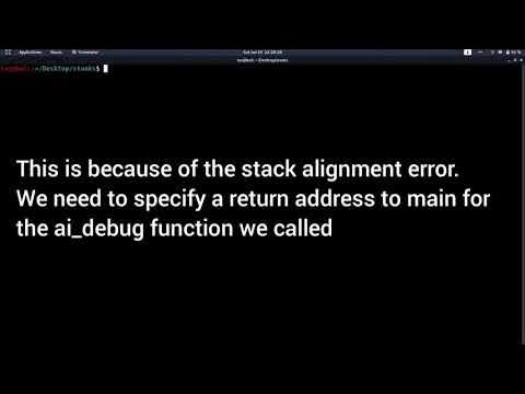 Binary Exploitation | Buffer overflow stack alignment | HSCTF PWN Challenge - YouTube