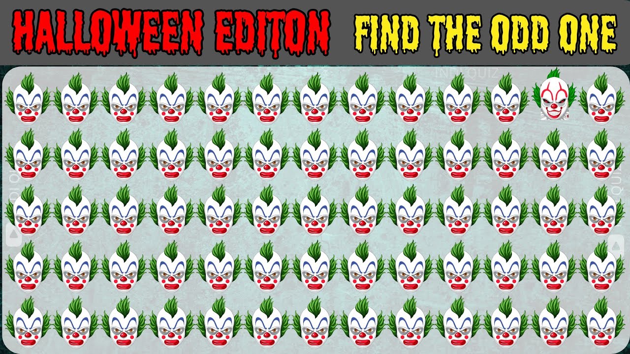 Find The ODD One Out | Halloween Edition | Creepy Levels #quiz # ...