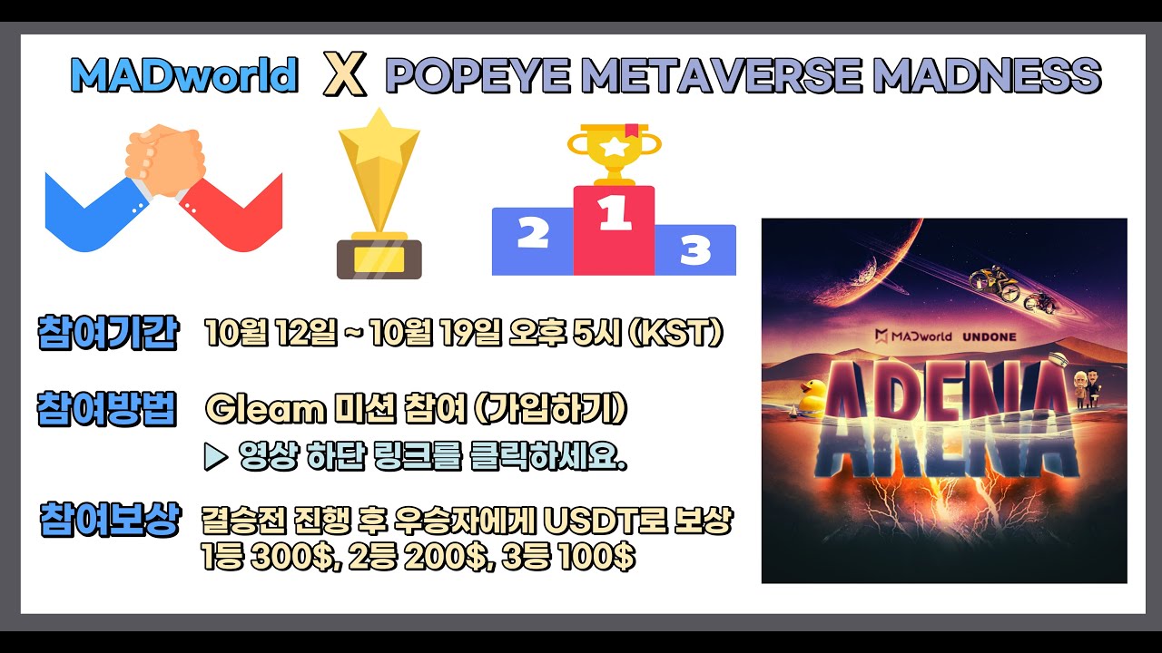🔊MADworld X ⚓️POPEYE METAVERSE MADNESS🦾 에어드랍 이벤트 - YouTube