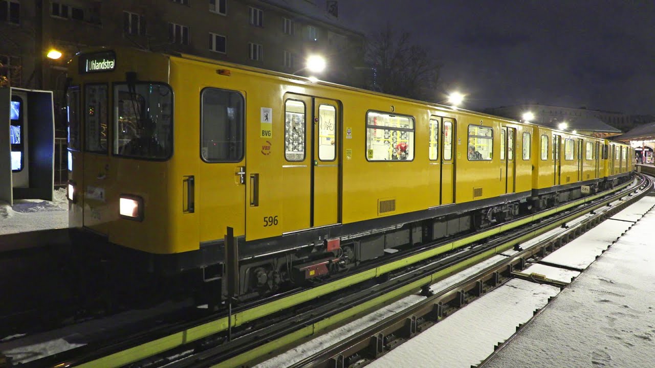 BVG U-Bahn A3L 92 - Doppeltriebwagen Nr. 596/597 Ausfahrt Schlesisches ...