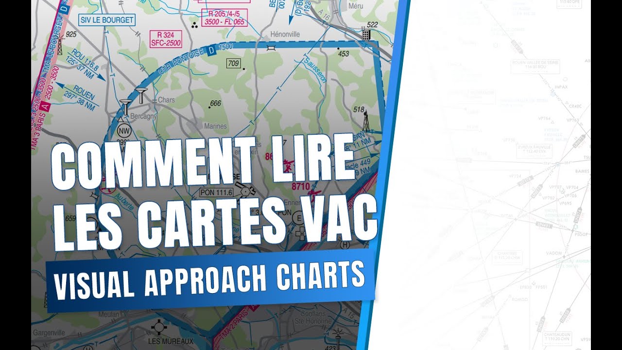Comment lire une carte VAC - Visual Approach Charts - YouTube