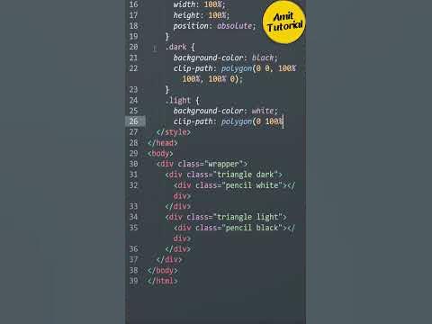 Light & Dark Using HTML and CSS #shorts #shortsfeed #amittutorial - YouTube