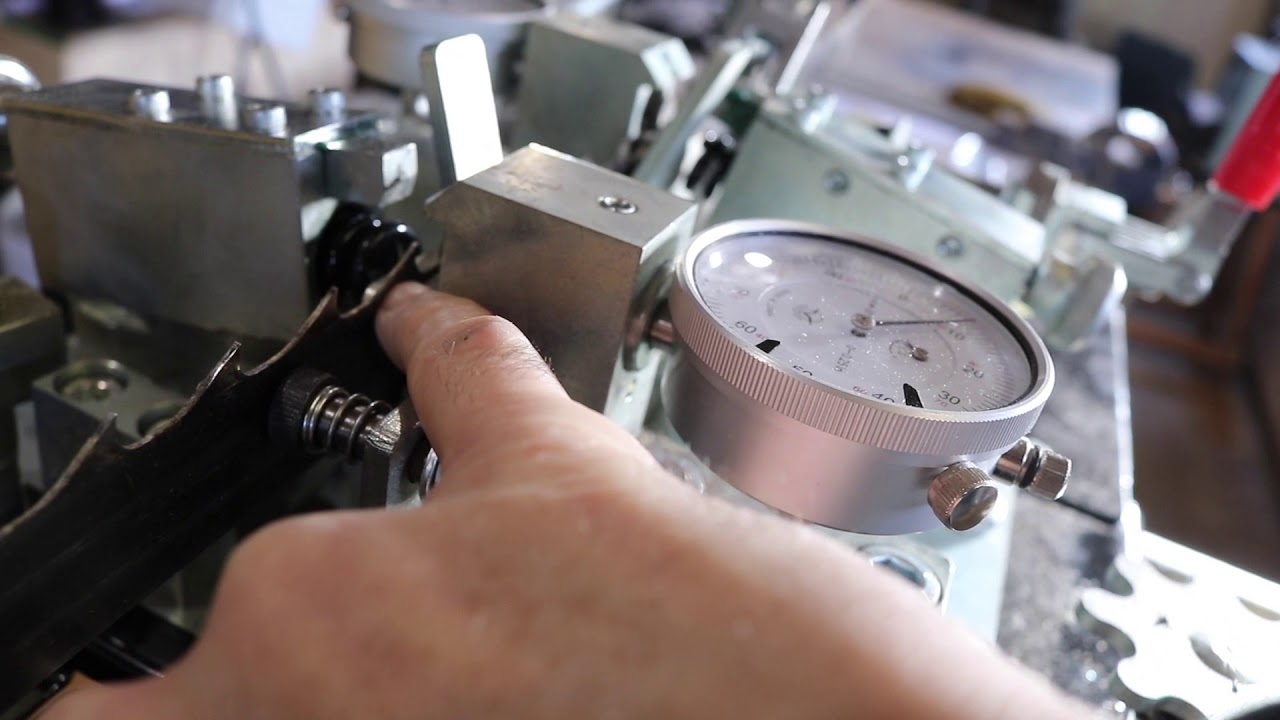 20180125 Wood-mizer dual tooth saw setter - YouTube