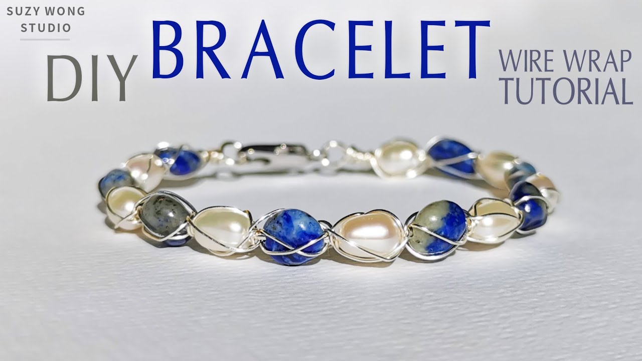 Wire Wrap Bracelet Tutorial | DIY Bracelet| Easy Bangle |DIY Jewelry |How to make - YouTube