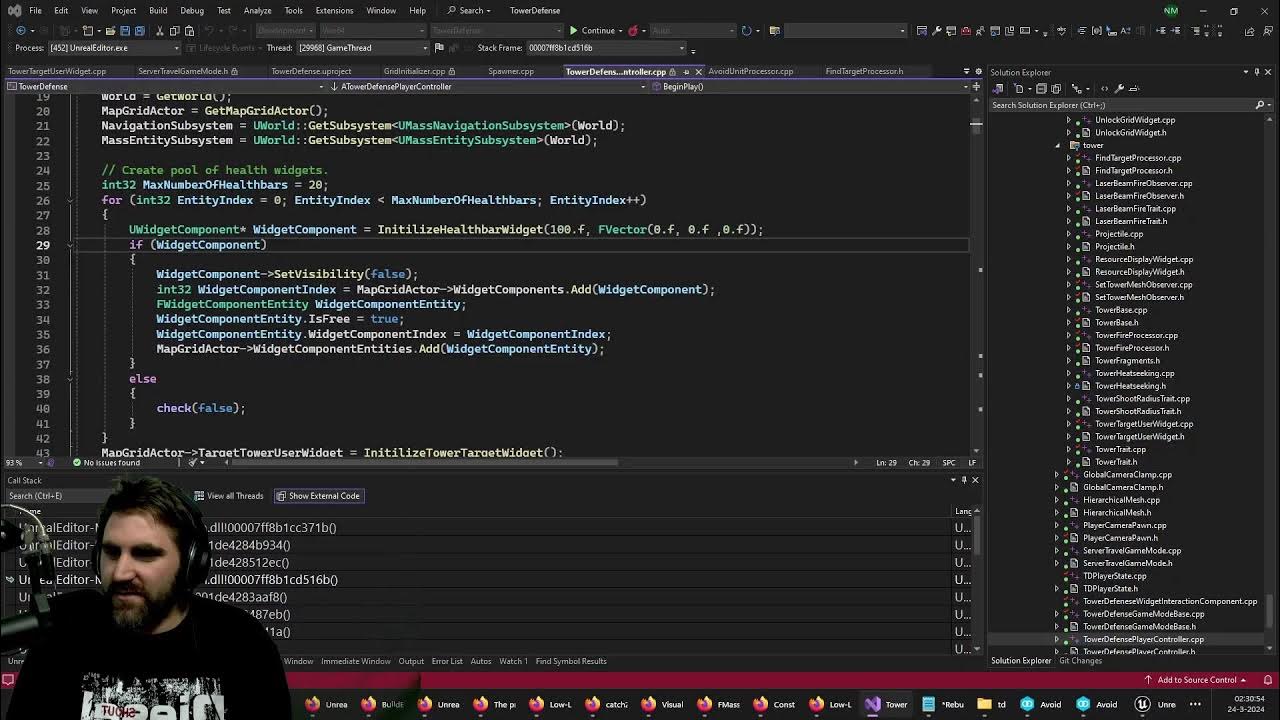 Porting the project to Unreal engine 5.4- | Live coding a TD game in ...