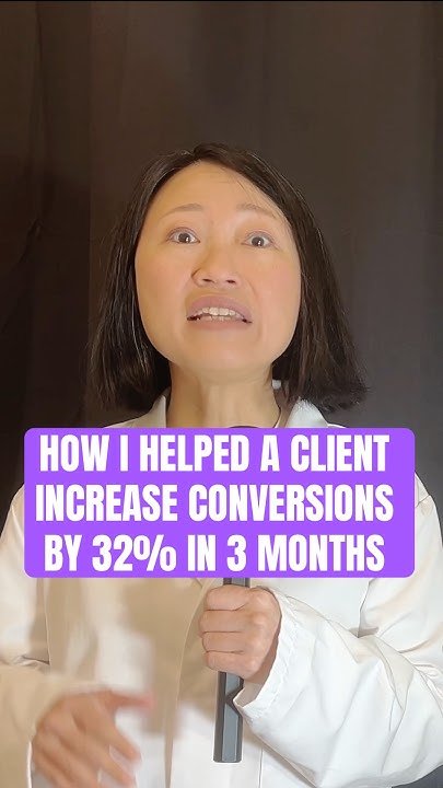 I helped a client increase conversions by 32% in 3 months. Here's my 8-step process. - YouTube