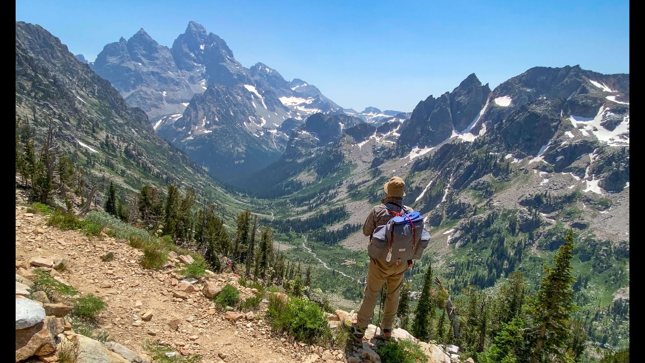 Relaxing Solo Hiking The Grand Teton Paintbrush Canyon - Cascade Canyon ...