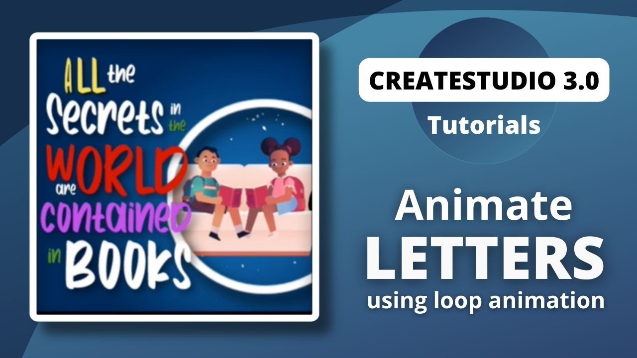 CreateStudio: Animate Letters and Words (Tutorial) - YouTube