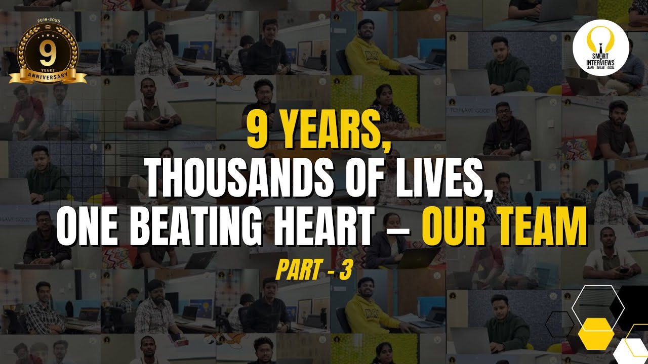𝐖𝐡𝐚𝐭 𝐦𝐚𝐤𝐞𝐬 𝐒𝐦𝐚𝐫𝐭 𝐈𝐧𝐭𝐞𝐫𝐯𝐢𝐞𝐰𝐬 ‘𝐒𝐦𝐚𝐫𝐭’? PART-III | 9 Years of Smart ...