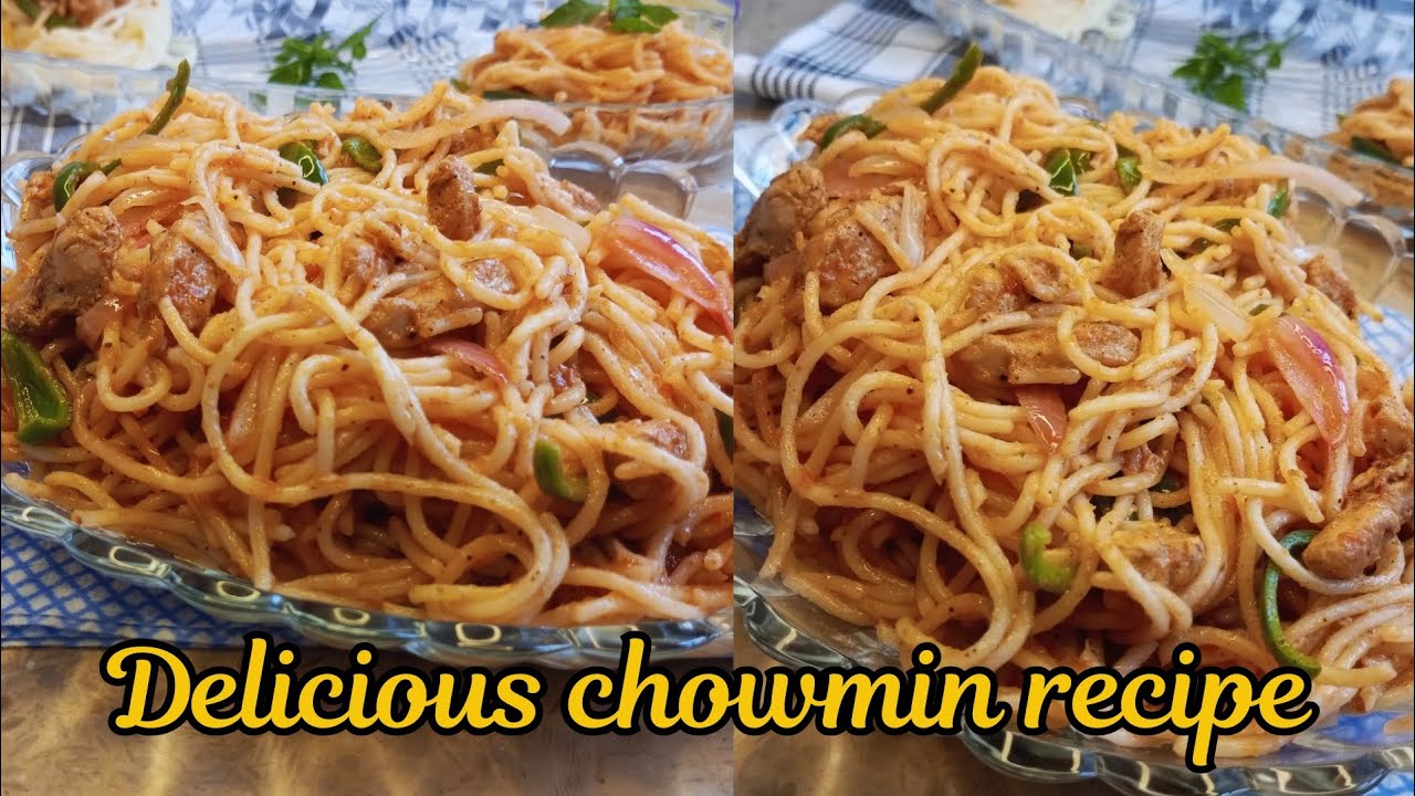 Easy Chicken chow mein recipe|HA foods| - YouTube