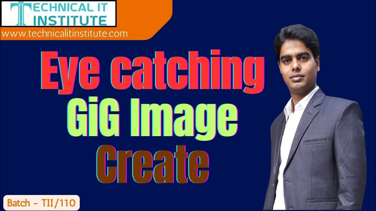 How to create eye caching Gig Image with Canva | Canva | Technical It Institute | Amit Biswas ...