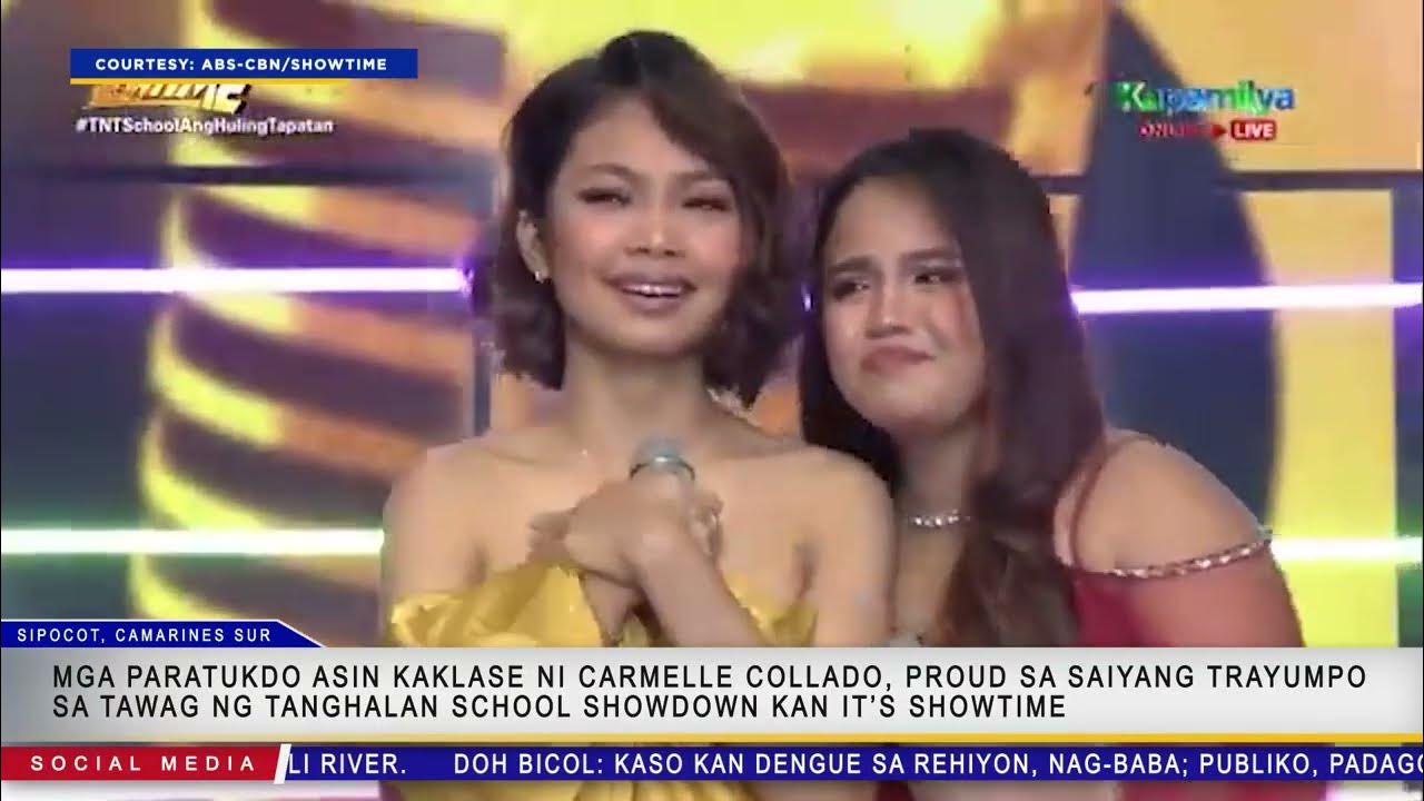 Mga paratukdo asin kaklase ni Carmelle Collado, proud sa saiyang trayumpo sa Tawag ng Tanghalan ...