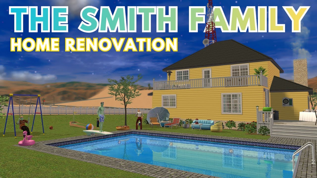 The Smith Family Home Renovation 💛 The Sims 2 Speed Build - YouTube
