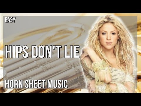 Horn Sheet Music: How to play Hips Don't Lie by Shakira ft Wycleaf Jean ...
