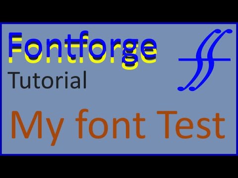 Fontforge TuT MyFont - YouTube