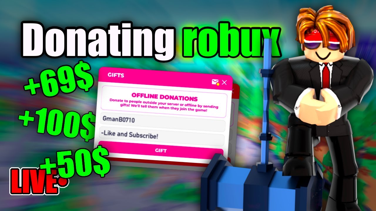 🔴 PLS DONATE LIVE | GIVING ROBUX TO VIEWERS! (Roblox Giveaway) 💸#roblox ...