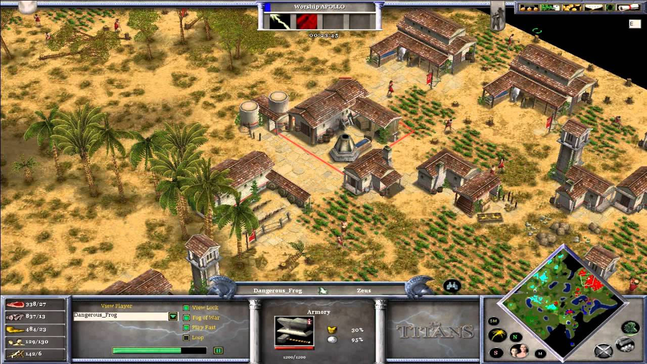 Age of Mythology Zeus v Kronos Unbelievable Comeback on Watering Hole ...