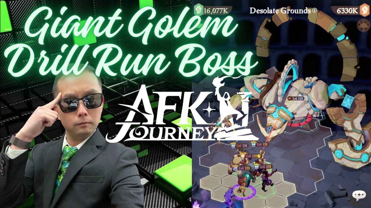 Giant Golem Drill Run Boss Overview [AFK Journey] - YouTube
