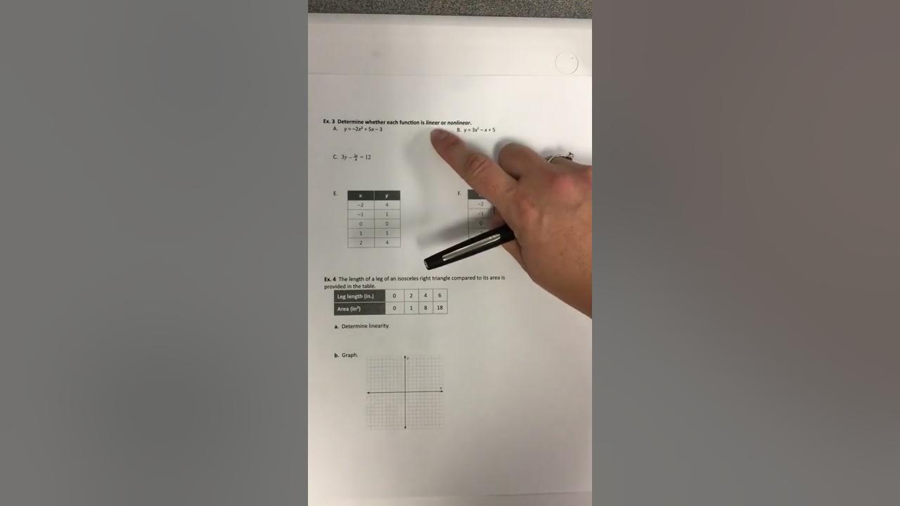 Sec 3-3 Linearity & Continuity of Graphs - YouTube