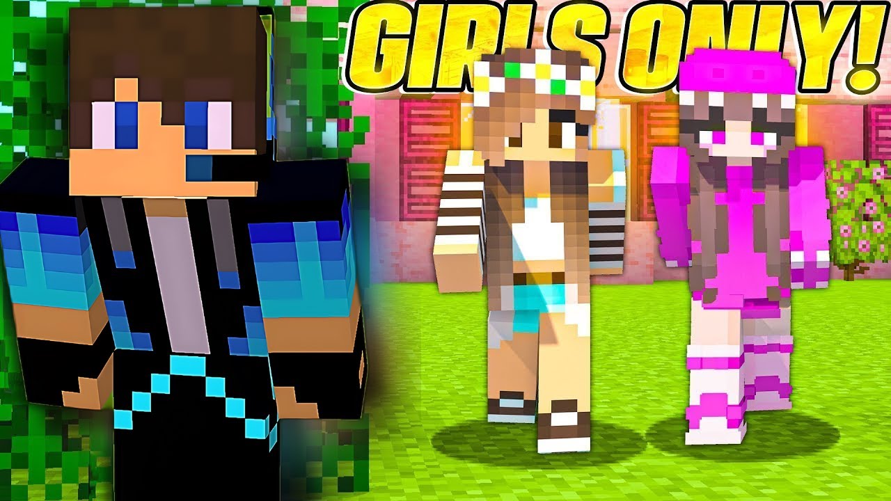 I Secretly Joined a 'GIRLS ONLY' Server in Minecraft... - YouTube