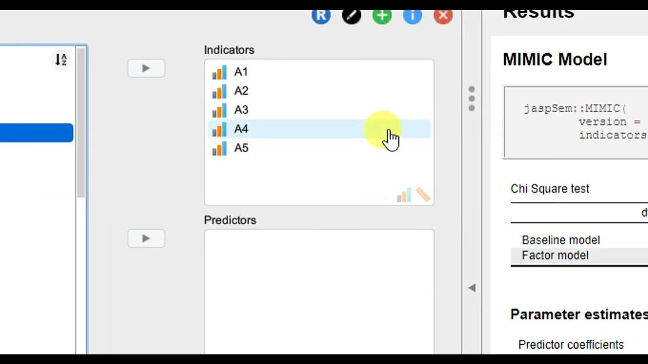 فيديو 14: نموذج Multiple Indicators Multiple Causes (MIMIC) باستخدام برنامج ـٍِ؛JASP - YouTube